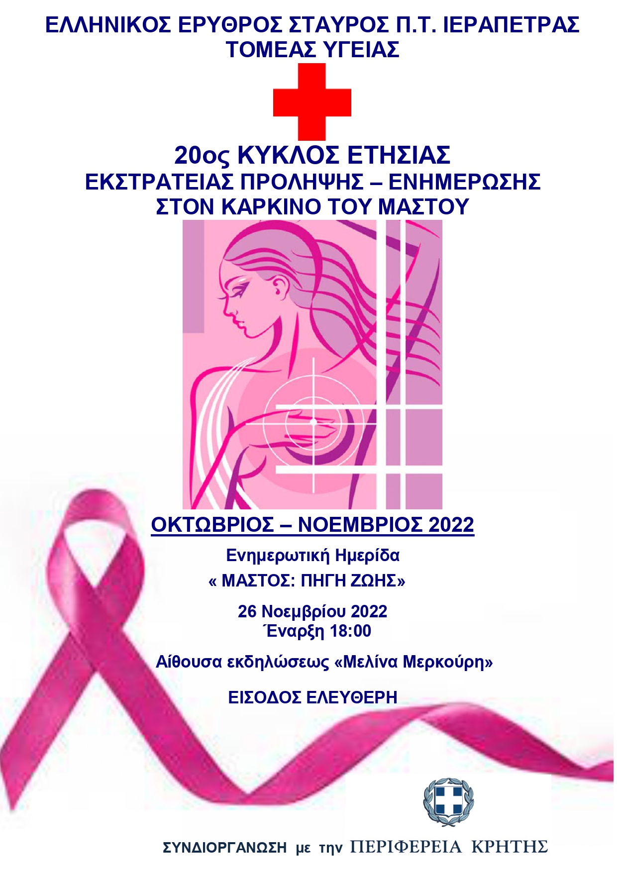 ΕΝΗΜΕΡΩΤΙΚΗ ΕΣΠΕΡΙΔΑ ΣΤΗΝ ΙΕΡΑΠΕΤΡΑ ΓΙΑ ΤΟΝ ΚΑΡΚΙΝΟ ΤΟΥ ΜΑΣΤΟΥ ΤΟ ...