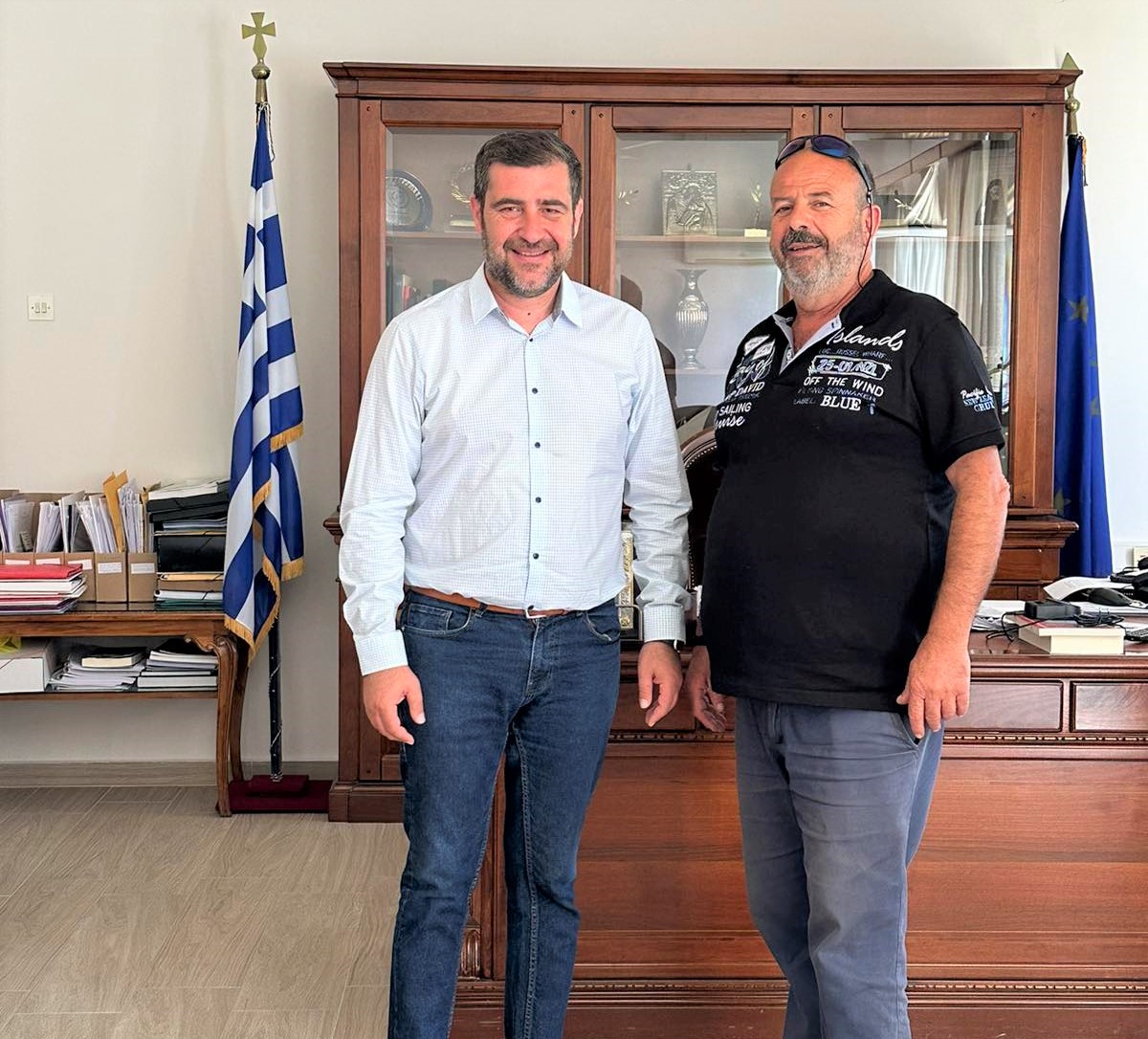 Συνάντηση Αντιπεριφερειάρχη Λασιθίου με τον Πρόεδρο της Κοινότητας και ...