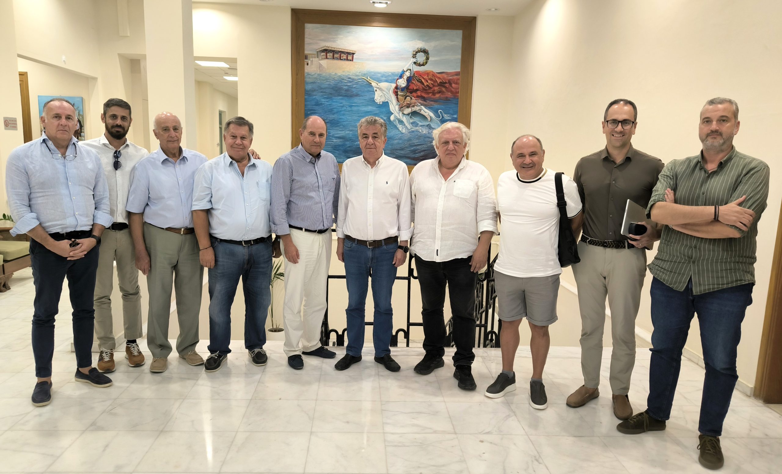 Συνάντηση Περιφερειάρχη Κρήτης με την νέα διοίκηση του Συνδέσμου ...